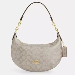 Coach | Bags | Coach Mini Payton Bag In Signature Canvas Champagne ...